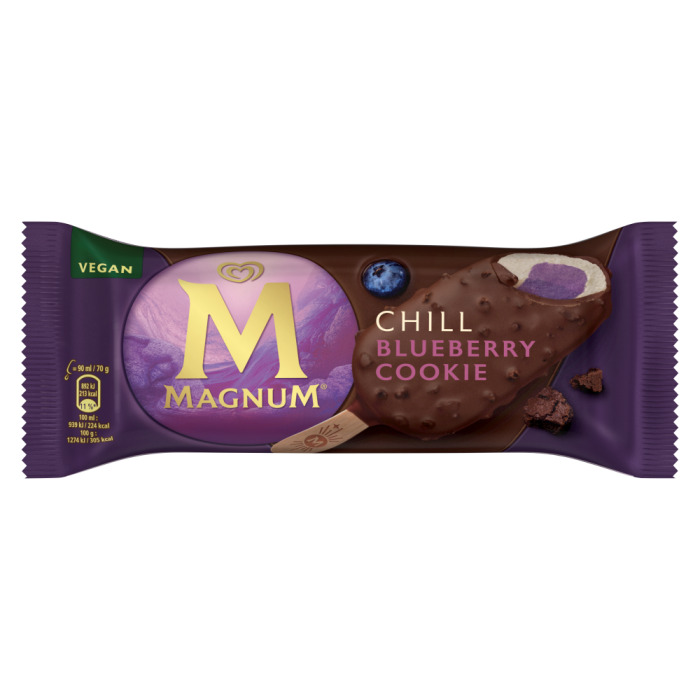 Saldējums Chill Blueberry Cookie 90ml Vegan (70g), Magnum e-latts.lv ...